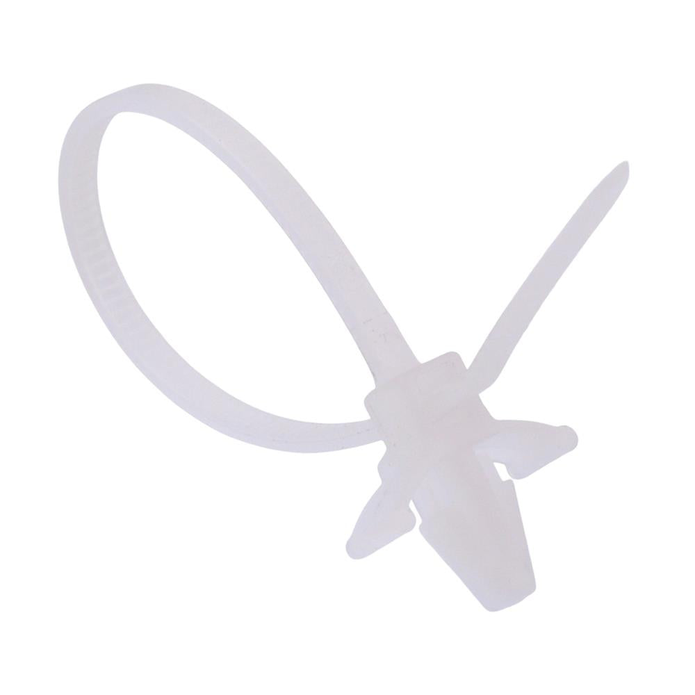2.5mm x 100mm Natural Wing Push Mount Cable Tie - Pack of 100 — Maplin ...