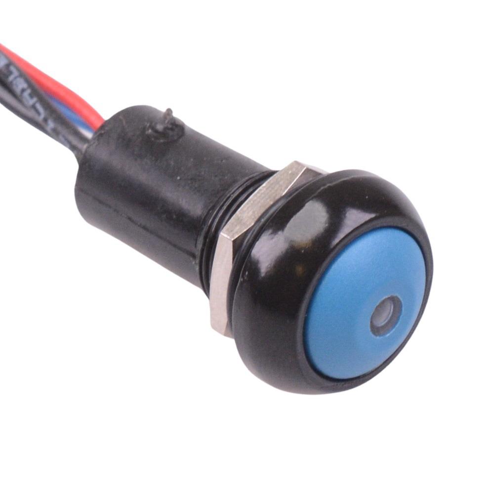 IPR3FAD1L0G APEM Green LED Round Momentary NO Prewired Push Button Swi ...