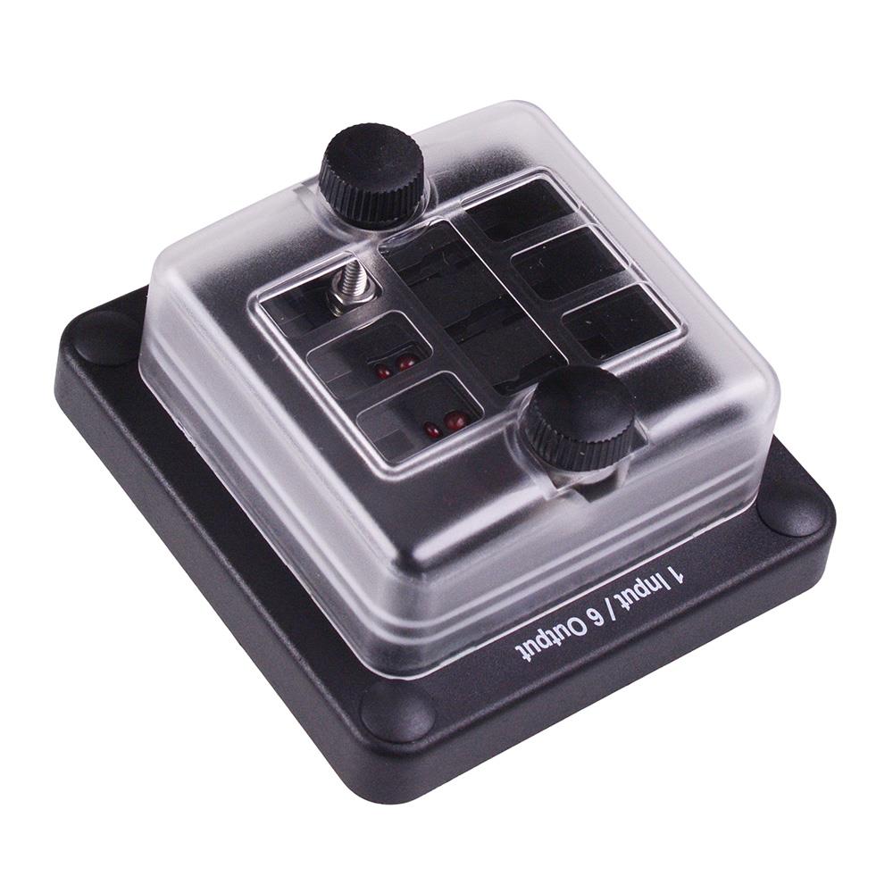 Waterproof 6 Way Standard Blade Fuse Box with LED Indicators — Maplin ...