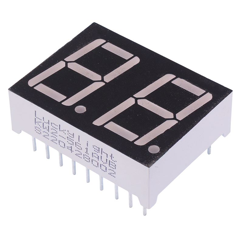 Red 0.56" 2 Digit Seven Segment LED Display Common Anode — Maplin Pro ...
