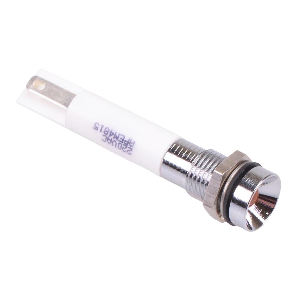 Q8R1CXXHO220E Hyper Bright Orange Recessed 8mm 220VAC LED Panel Indica ...