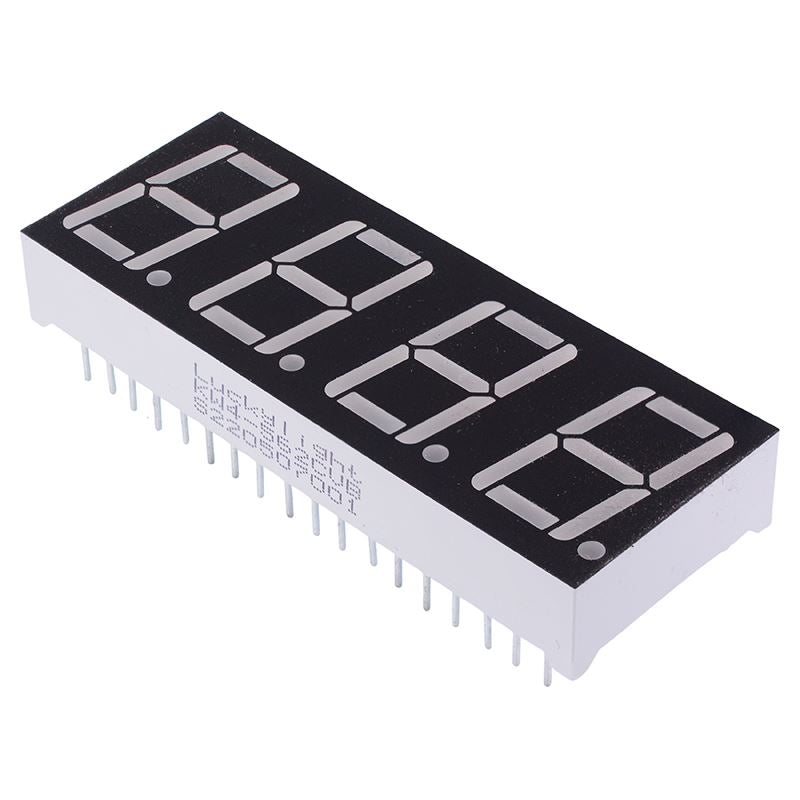 Red 0.56" 4 Digit Seven Segment LED Display Common Cathode — Maplin Pro ...