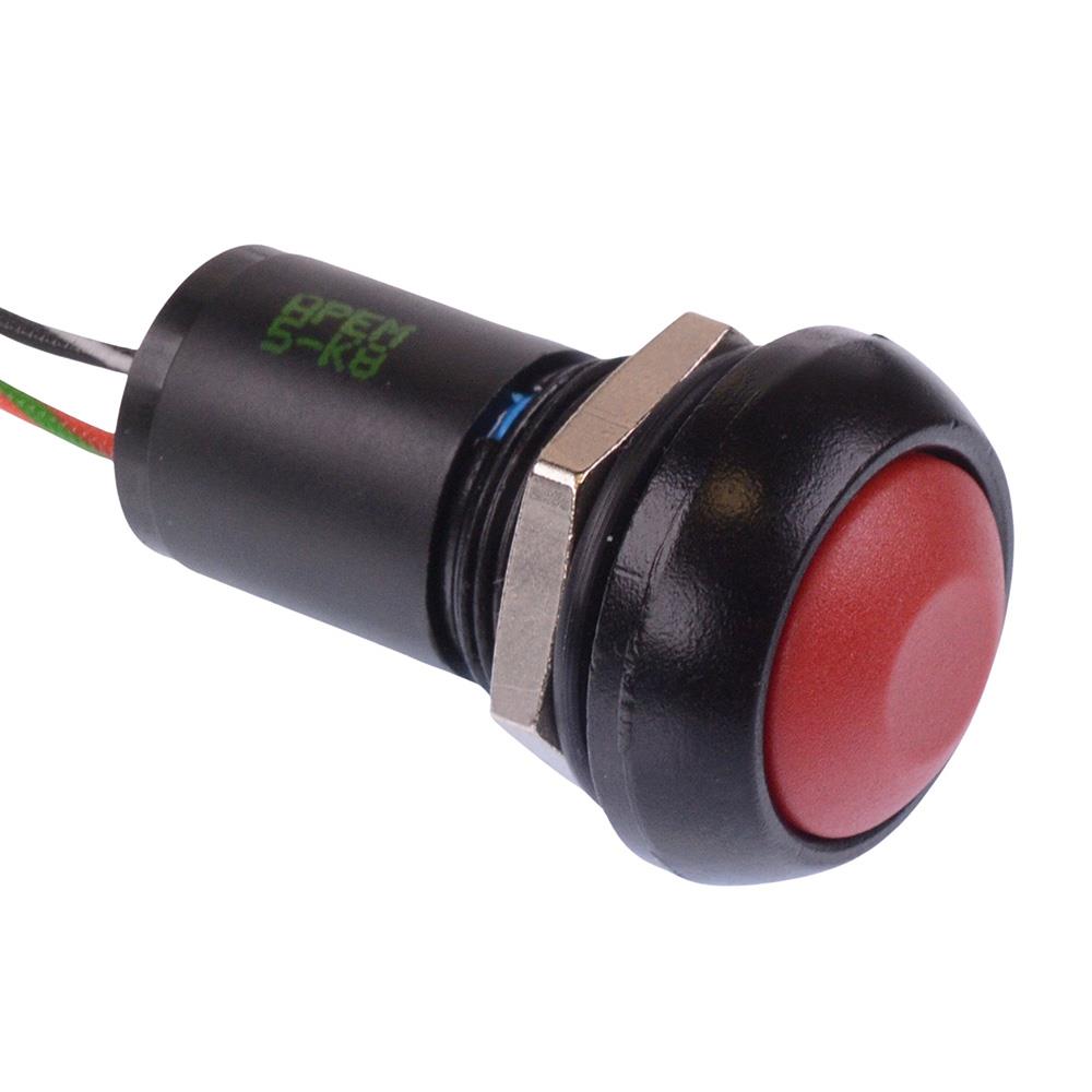 IPR3FAD6X1207-01 APEM Red Round Momentary NO 12mm Push Button Switch S — Maplin Pro | Your One ...