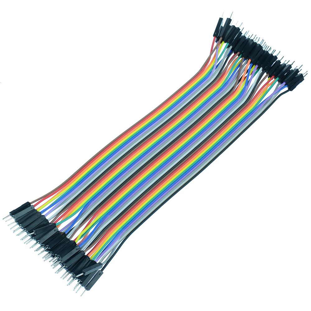 40pcs Dupont Male to Male 20cm Jumper Wire Connectors — Maplin Pro ...