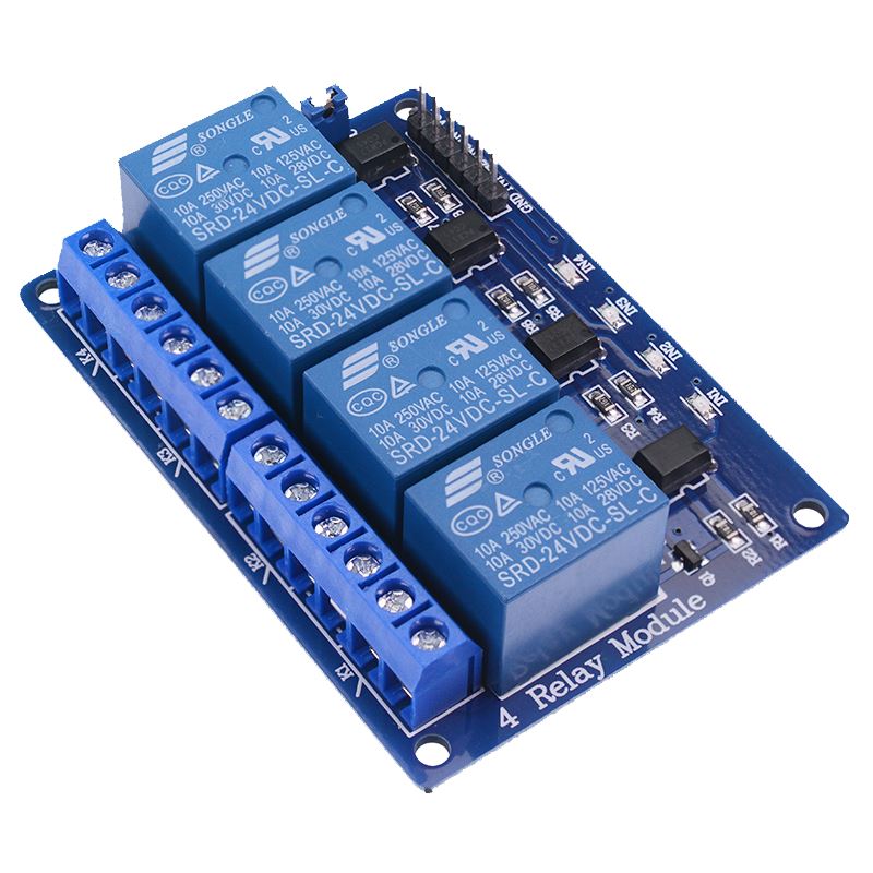 24V 4-Channel Relay Board Module — Maplin Pro | Your One Stop Component ...