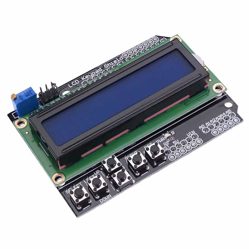 LCD Keypad 1602 16x2 Display Shield for Arduino UNO or Mega 2560 ...