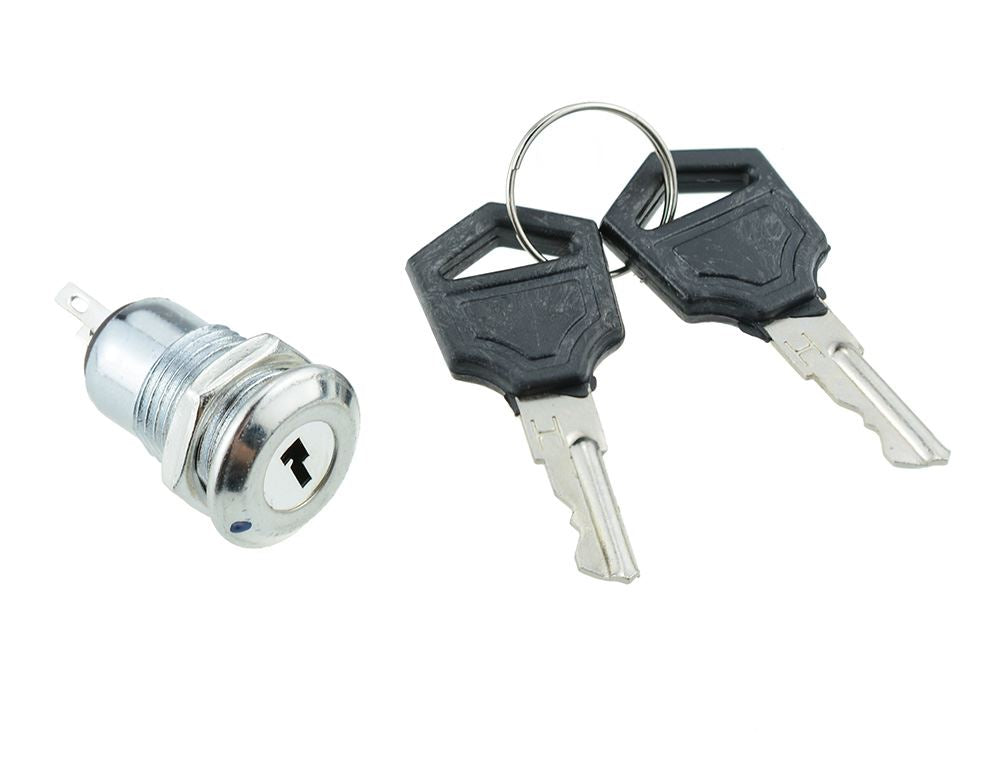 On-Off Metal Key Switch 12mm SPST — Maplin Pro | Your One Stop ...