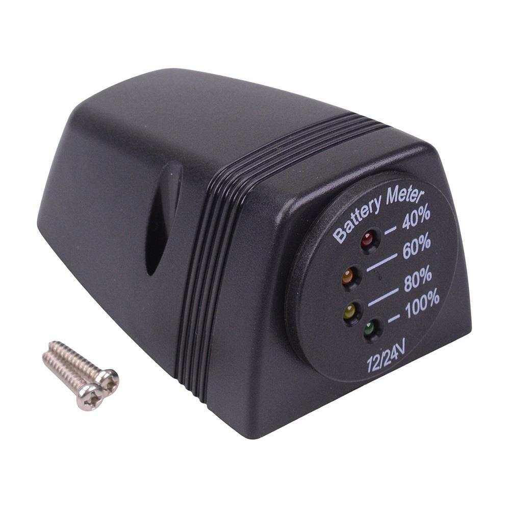 Battery Indicator Meter with Panel Mount Housing 12V/24V A25-4HS-BB3 ...