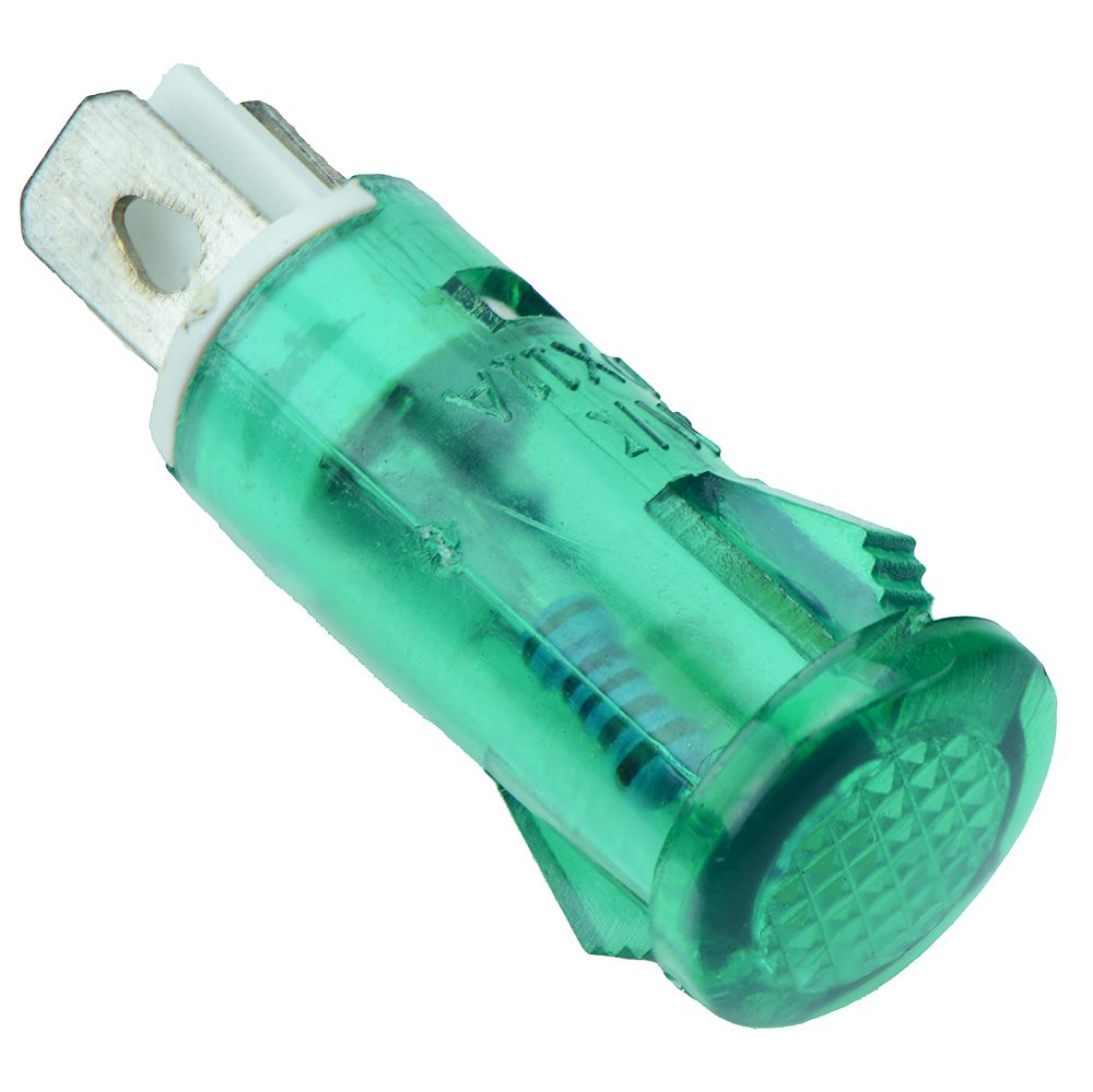 Green 10mm Plastic Indicator Pilot Light 12V — Maplin Pro | Your One ...
