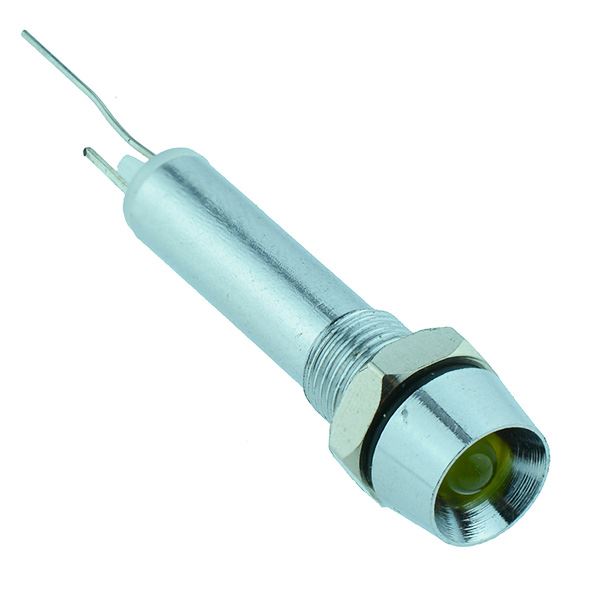 Yellow LED 6mm Recessed Metal Panel Indicator 12V — Maplin Pro | Your ...