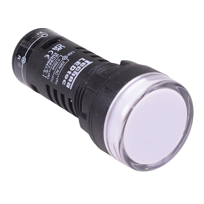 Red/Blue Bi-colour 22mm LED Pilot Indicator Light 230V — Maplin Pro ...