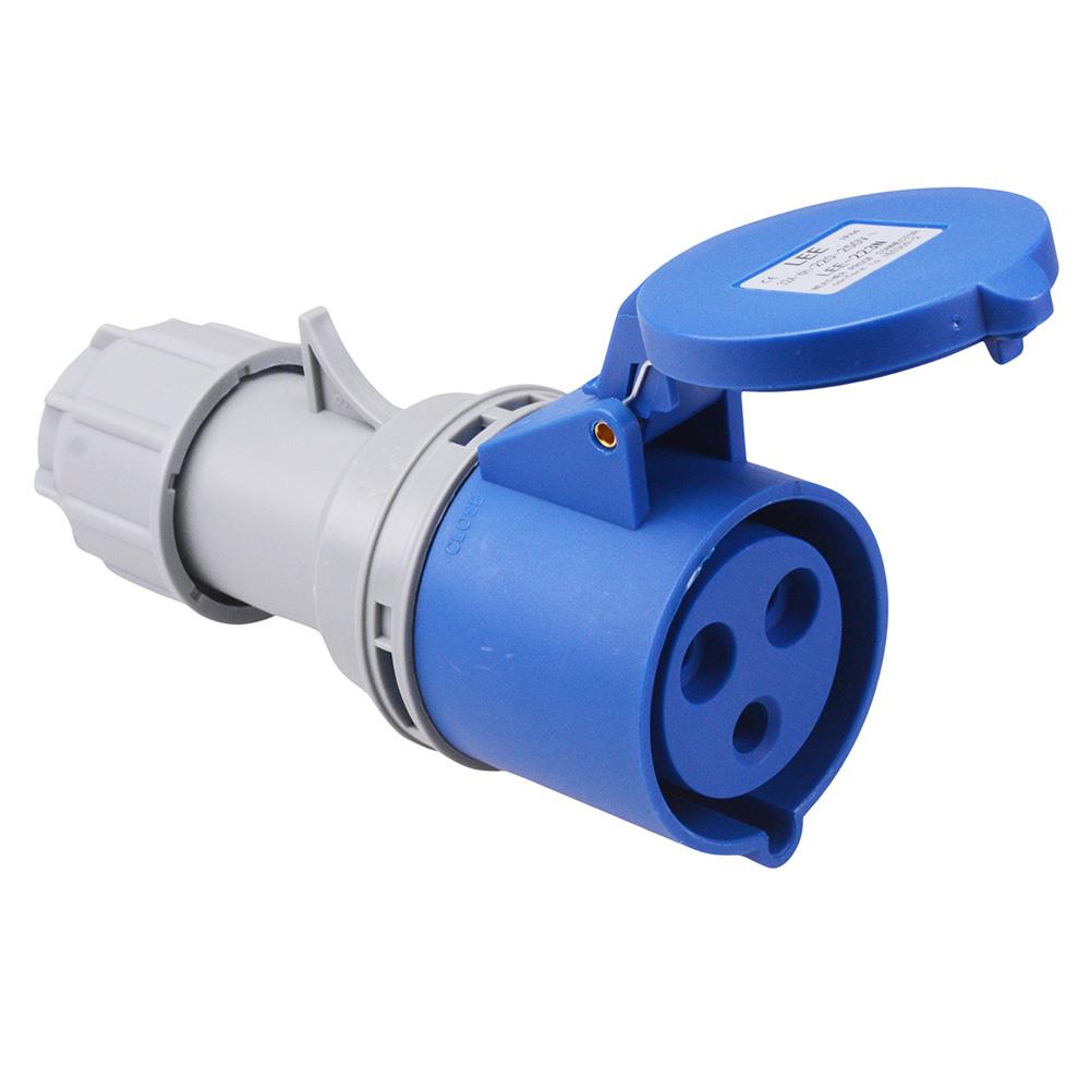 Blue 32A 230V 2P+E Industrial Inline Socket IP44 — Maplin Pro | Your ...