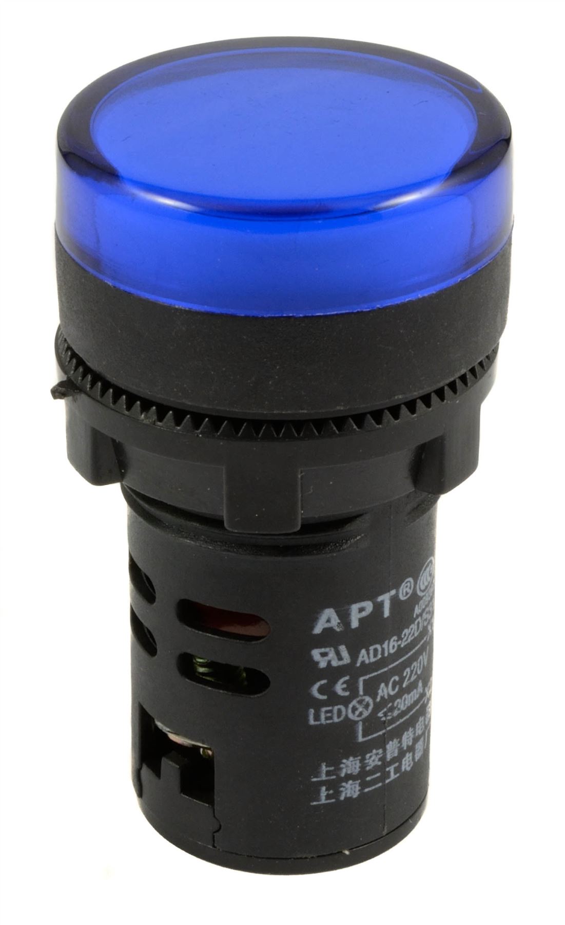 Blue 22mm LED Pilot Indicator Light 220V — Maplin Pro | Your One Stop ...