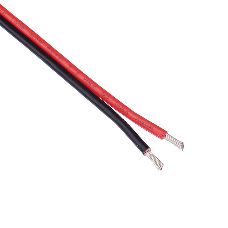 Red/Black 2-Pin 14AWG PVC Stranded Wire 41/0.254mm 5m Length — Maplin ...