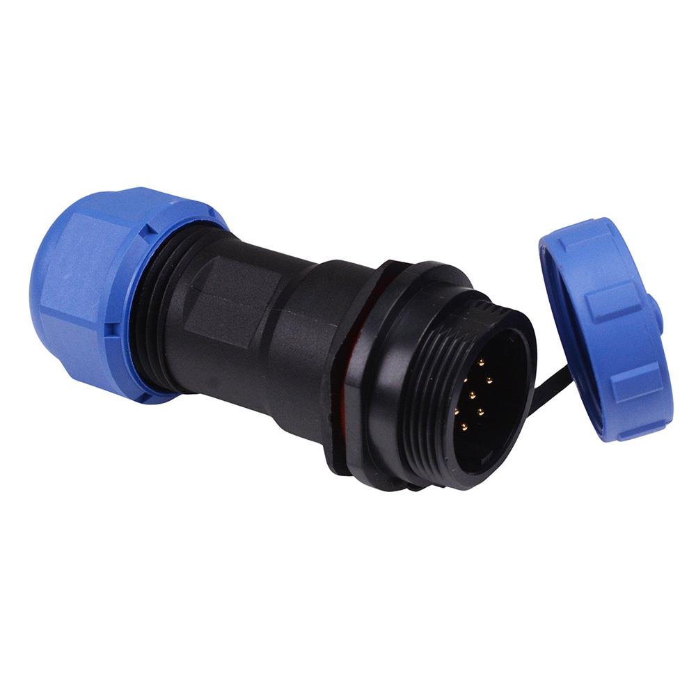 7 Pin Waterproof W17 Male Socket Cable Connector IP68 5A — Maplin Pro ...
