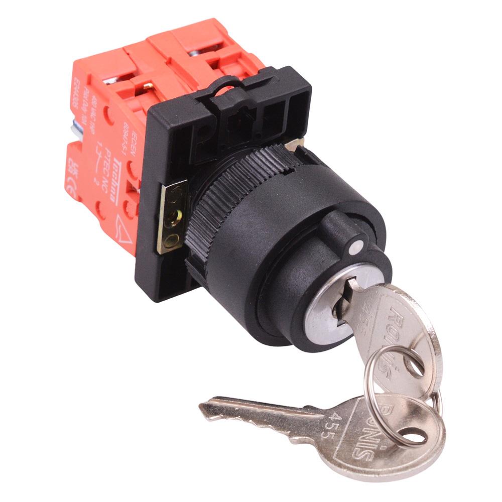 Techna PtecK2CRL 2 Position Plastic Key Switch 10A 2NC — Maplin Pro ...