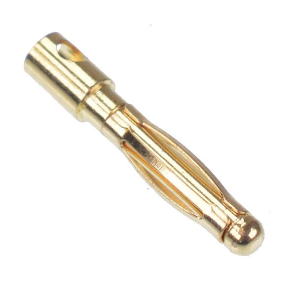 Male Plug 2mm Gold Banana Bullet Connector — Maplin Pro | Your One Stop ...