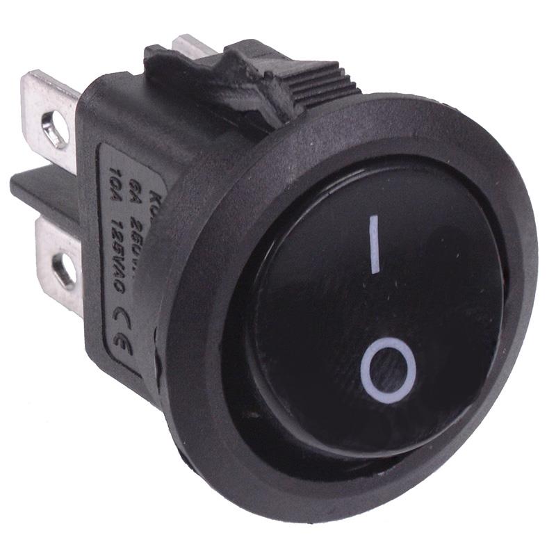 On-Off Round Rocker Switch DPST 230V — Maplin Pro | Your One Stop ...