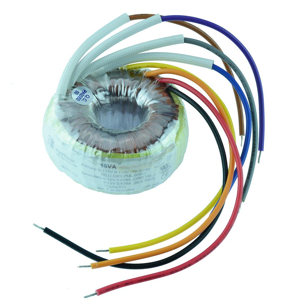 VTX-146-015-224 Toroidal Transformer 15VA 0-24V Vigortronix — Maplin ...