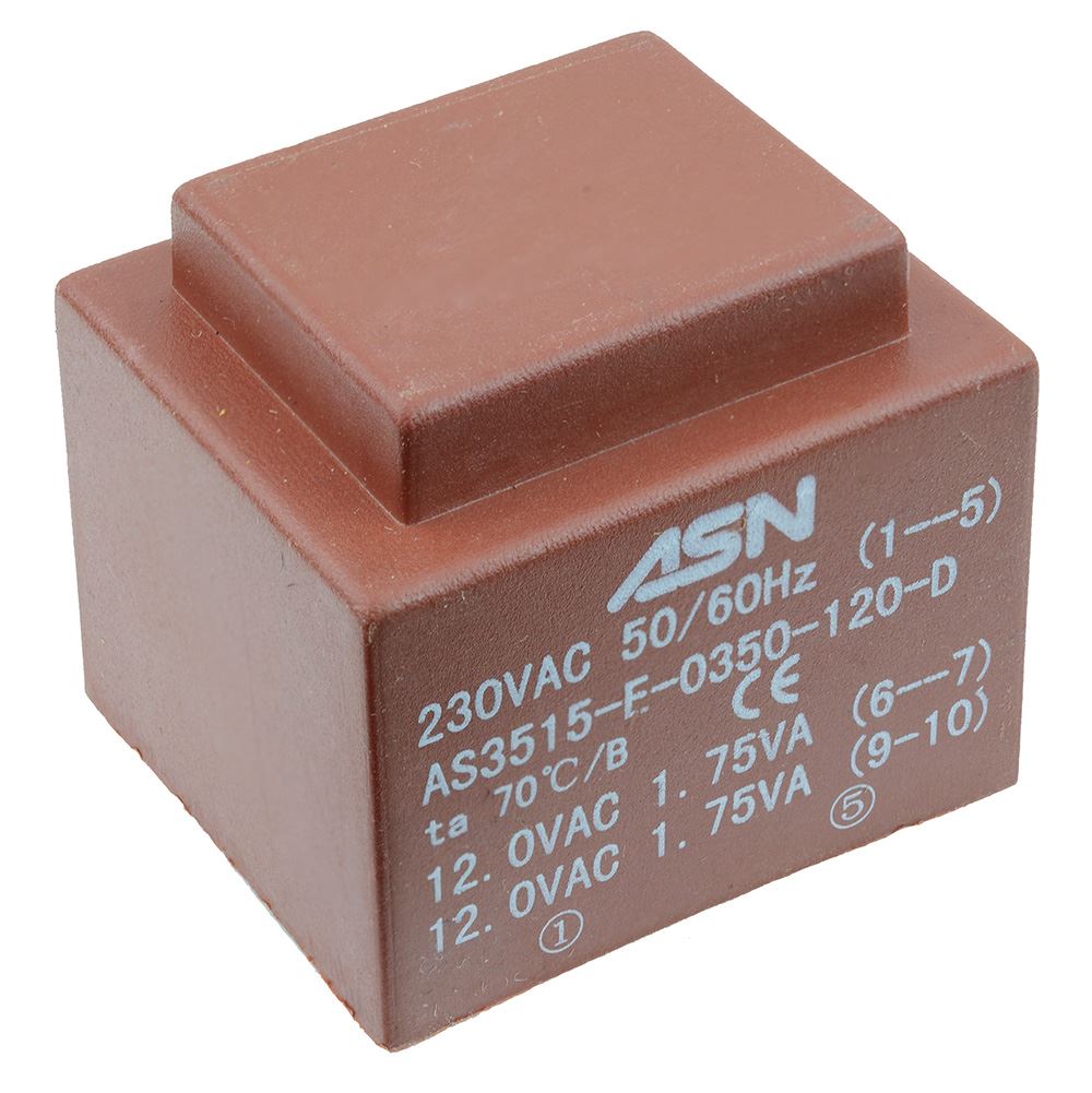 2 x 24V 3.5VA 230V Encapsulated PCB Transformer — Maplin Pro | Your One ...