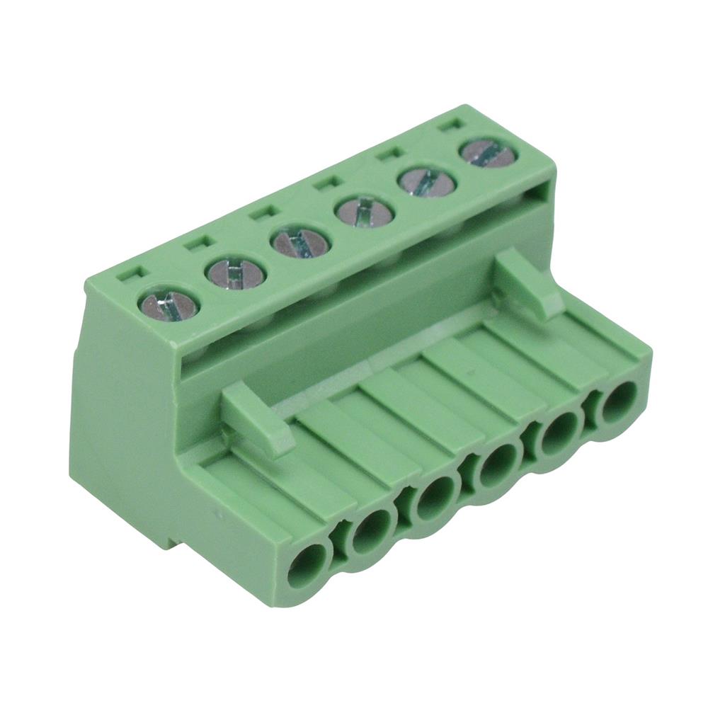 6-Way 5.00mm Right Angle Pluggable Terminal Block 15A 300V — Maplin Pro ...