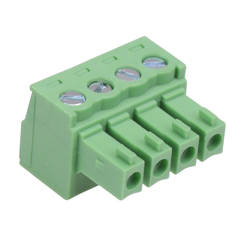 4-Way 3.81mm Right Angle Pluggable Terminal Block 8A 300V — Maplin Pro ...