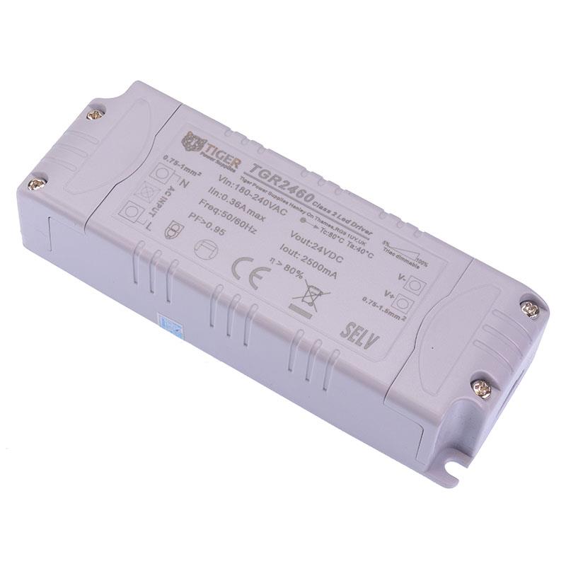 60W 24V 2.5A Dimmable LED Driver Power Supply — Maplin Pro | Your One ...
