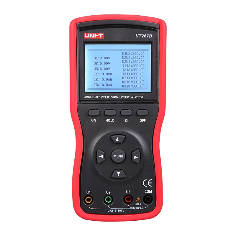 UT267B Intelligent 3 Phase Clamp Meter Voltammeter Uni-T — Maplin Pro ...