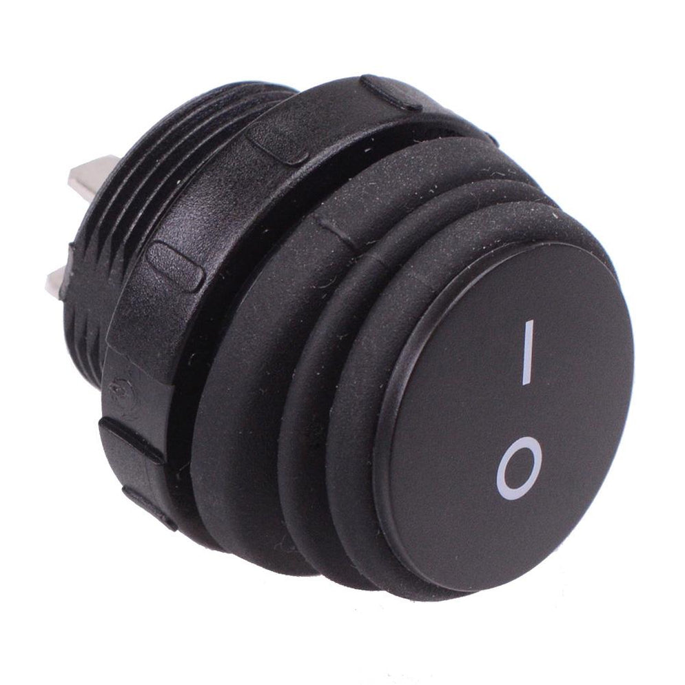 Waterproof On-Off Round 20mm Rocker Switch IP68 SPST 16A 250VAC ...